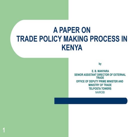 Kenya presentation1 | PPT