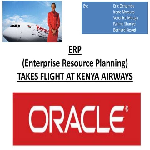 Kenya airways ERP | PPTX