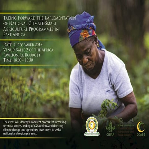 Kenya climate-smart agriculture framework program (COP21) | PDF ...
