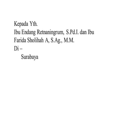Kepada yth | PPT