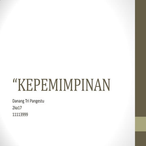 Kepemimpinan | PPTX