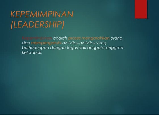 Materi power point Kepemimpinan leadership .ppt