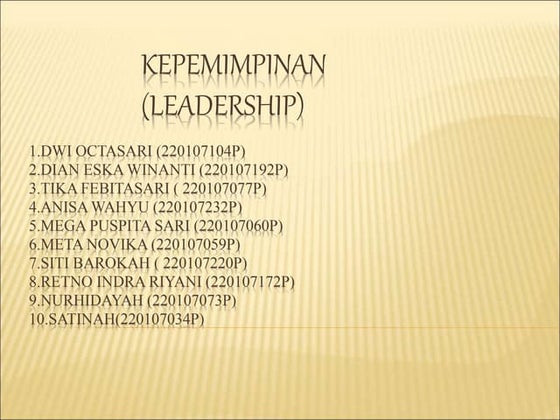 Materi power point Kepemimpinan leadership .ppt