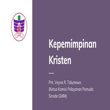pemuda kristen | PPTX