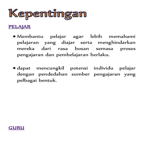 Kepentingan | DOCX