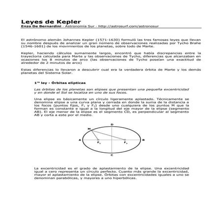Leyes Kepler | PDF