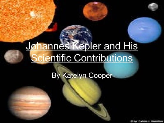 Kepler's law of planetary motion | PPTX
