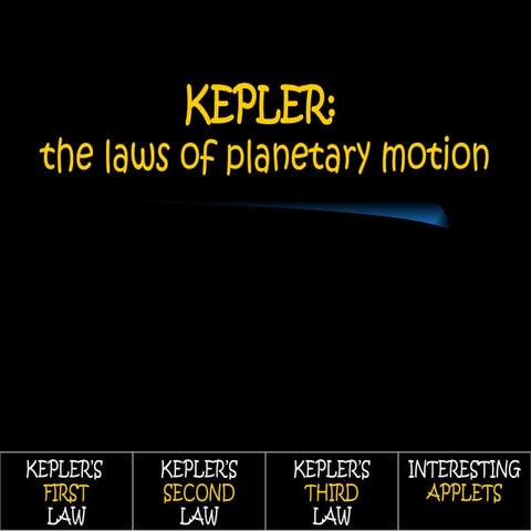 keplers laws of planetary motion for BS students | PPT