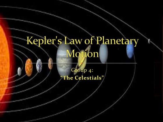 Keplers Laws | PPT | Physics | Science