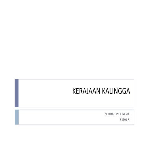 Kerajaan kalingga | PPTX
