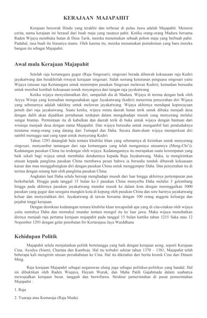 Sejarah kerajaan majapahit | PDF