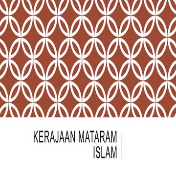 Kerajaan mataram islam | PPT