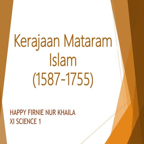 Kerajaan Mataram Islam | PPTX