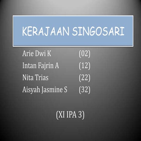 Kerajaan singosari | PPT