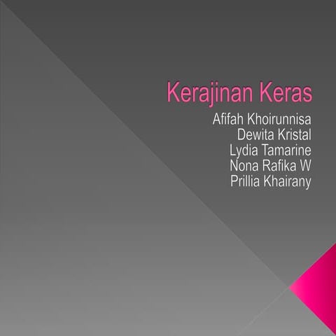 Kerajinan Bahan Keras Biji-bijian | PPTX