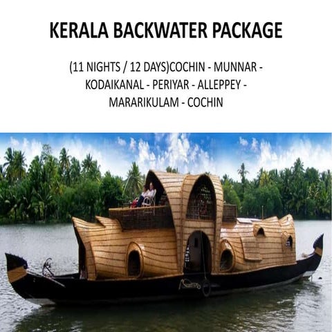 Kerala backwater package | PPTX