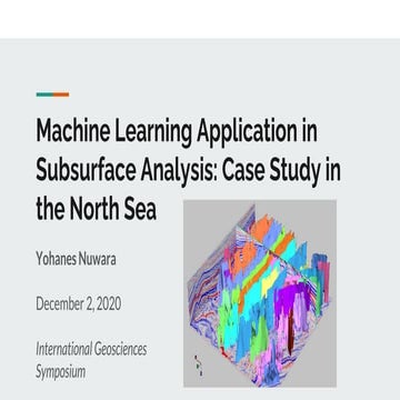 Machine Learning Applications in Subsurface Analysis: Case Study in North Sea | PDF