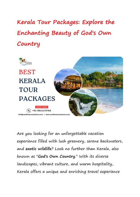 Best kerala tour packages.pdf | Asia Travel | Travel Locations