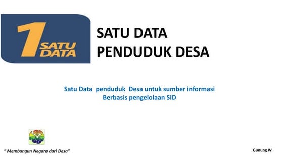 Rumah DataKu (Rumah Data Kependudukan) | PPT