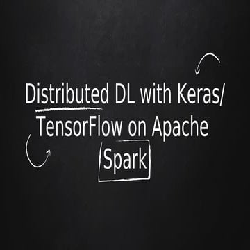 Distributed Deep Learning With Keras And Tensorflow On Apache Spark Ppt 