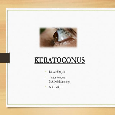 KERATOCONUS Seminar.pptx for postgraduate residency | PPTX