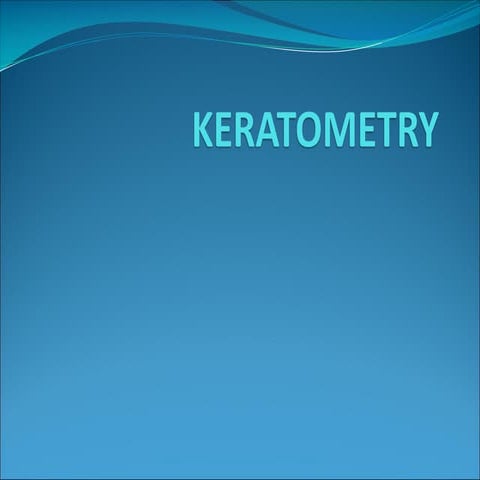 Keratometry | PPTX