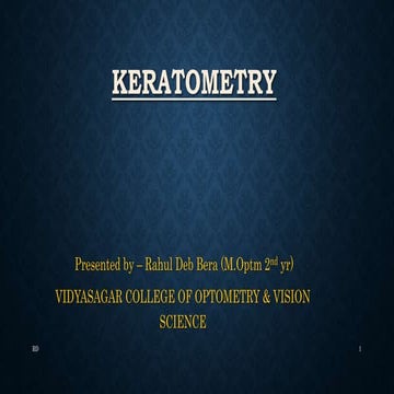 Keratometry | PPTX