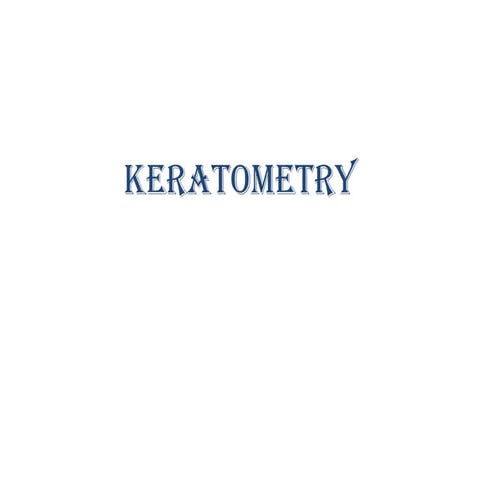 Keratometer: Principles, Procedure & Clinical Applications in Optometry ...