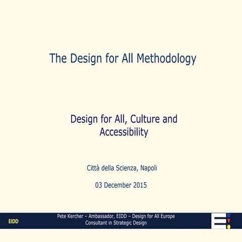 DESIGN FOR ALL | Pete Kercher | PPT