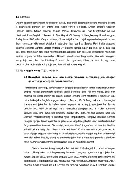 Nota Semantik Jaku Iban | PDF