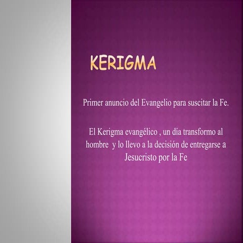 Que Es El Kerigma Catolico El Kerigma | PDF | Jesús | Pecado