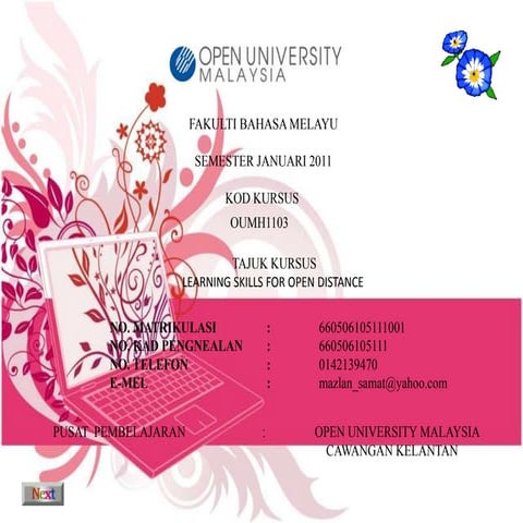 Kerja kursus power points oum | PPTX