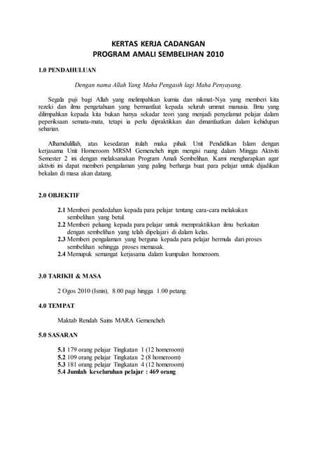 Nota Sirah untuk UPKK dan MPKafa | PDF