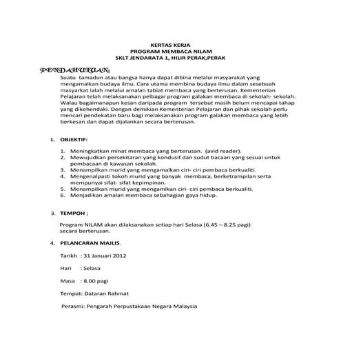 Kertas kerja-program-nilam-pagi | DOC