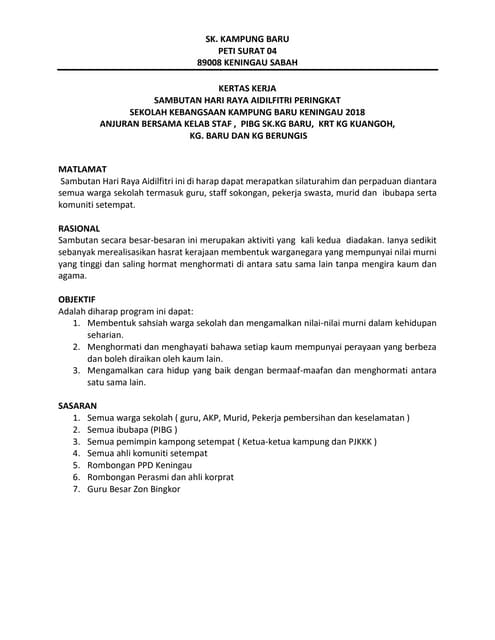 Dsv bunga raya | DOC