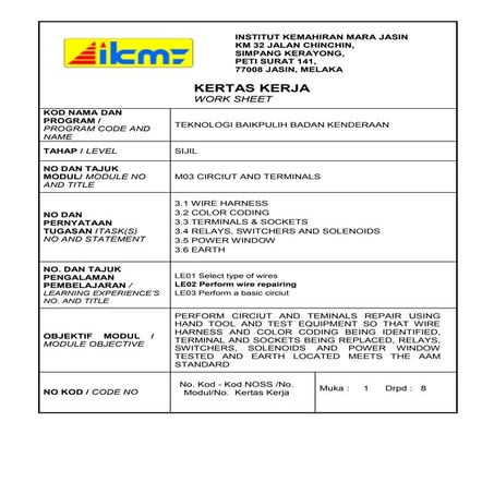 Kertas kerja | DOCX