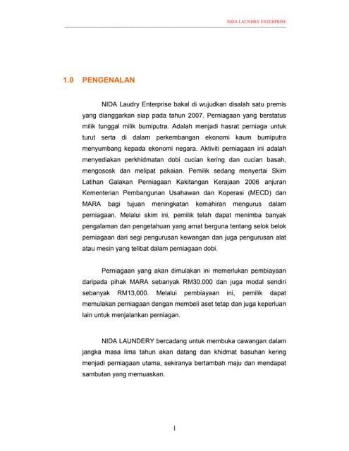 Kertas kerja dobi | DOCX
