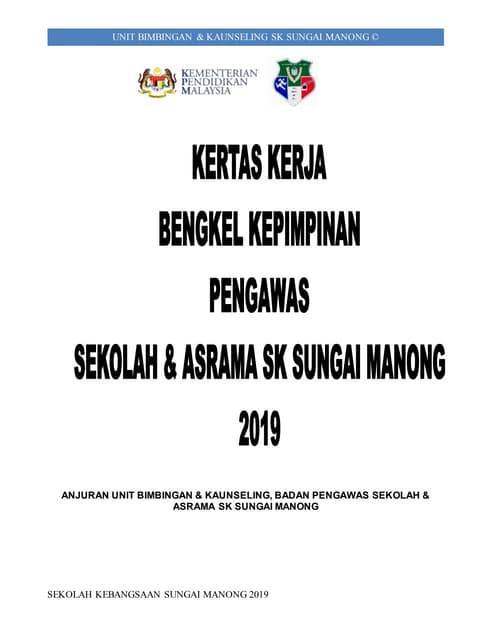 Kertas Kerja Kem Kepimpinan Pengawas | DOCX