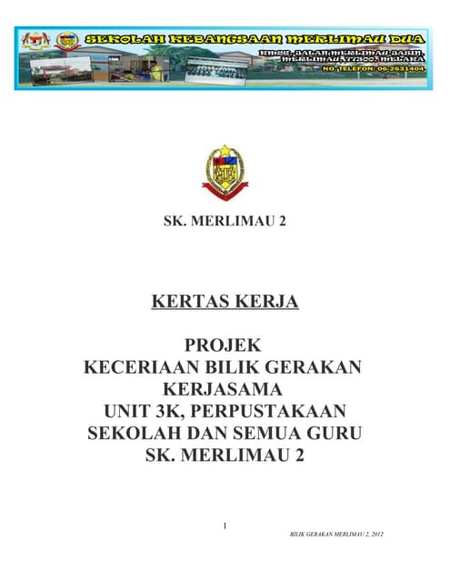 Contoh kertas kerja program | DOC