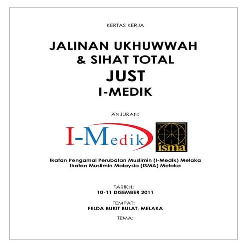 Kertas kerja just i medik melaka 10-11 dis 2011 (1) | DOC