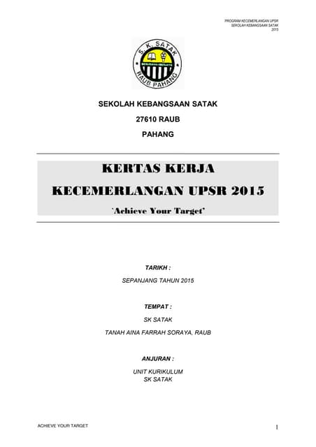Kertas kerja teknik menjawab t5 | PDF