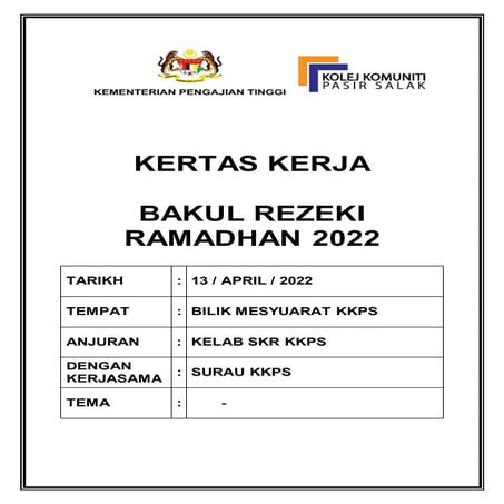 KERTAS KERJA KK PASIR SALAK - BAKUL REZEKI RAMADHAN KKPS 2022.docx