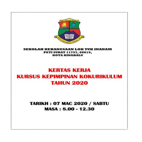 KERTAS KERJA KURSUS KEPIMPINAN 2020.pdf
