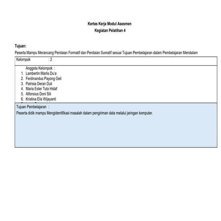 Kertas Kerja Modul 4 KP4.pdf Tugas Modul 1.Konsep Pola Pikir Bertumbuh.ppt