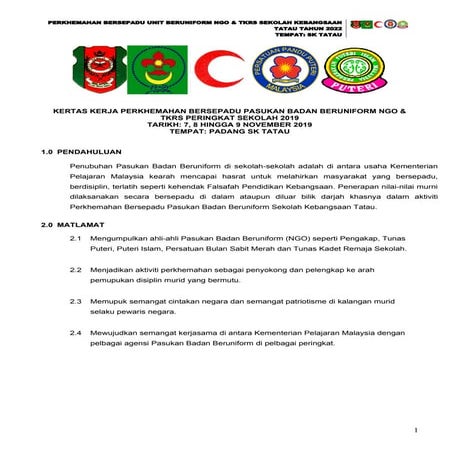 KERTAS KERJA PERKHEMAHAN BERSEPADU PASUKAN BADAN BERUNIFORM NGO 2022.docx