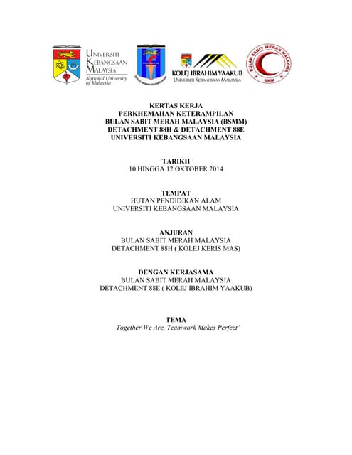 Laporan kem kepimpinan | PDF