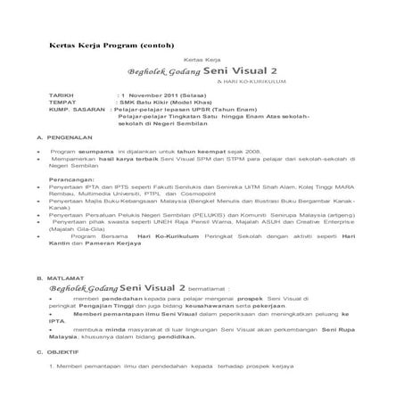 Kertas kerja program | DOCX