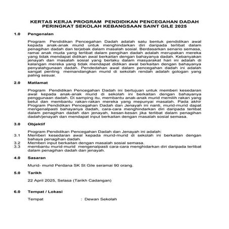KERTAS_KERJA_PROGRAM_ANTI_DADAH SK ST GILE | DOCX