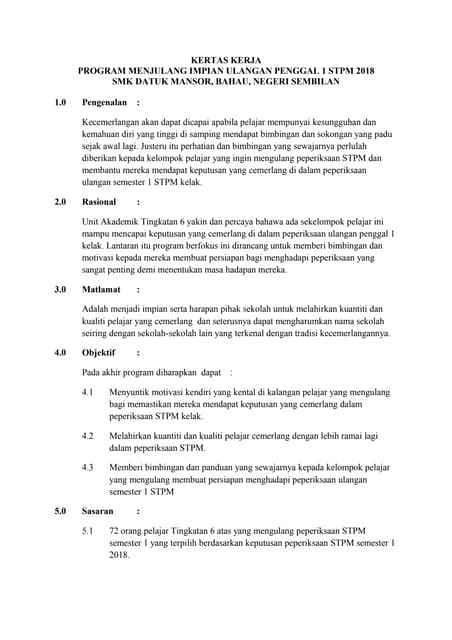 LAPORAN POST MORTEM PROGRAM SAINS SUKAN | DOCX