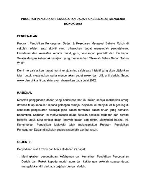 Laporan pencegahan dadah 2013 | PDF